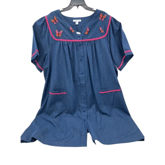 Go Softly | Dresses | Go Softly Womens 3x Chambray Patio Dress W ...